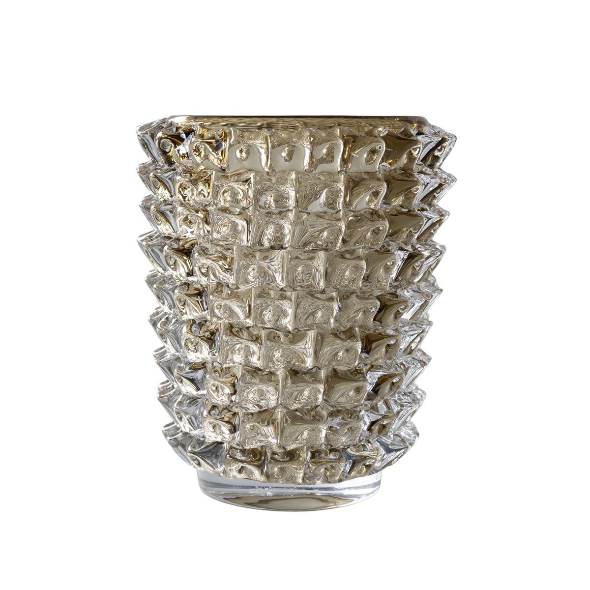 Amara Spike Glass Vase Cognac | LUXE AND BEAU
