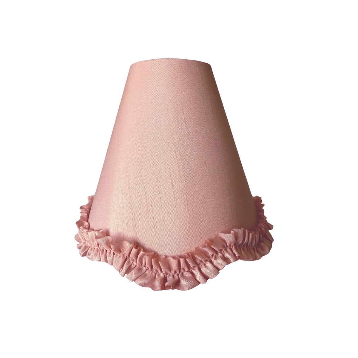 Blush Scallop Ruffle Lamp Shade